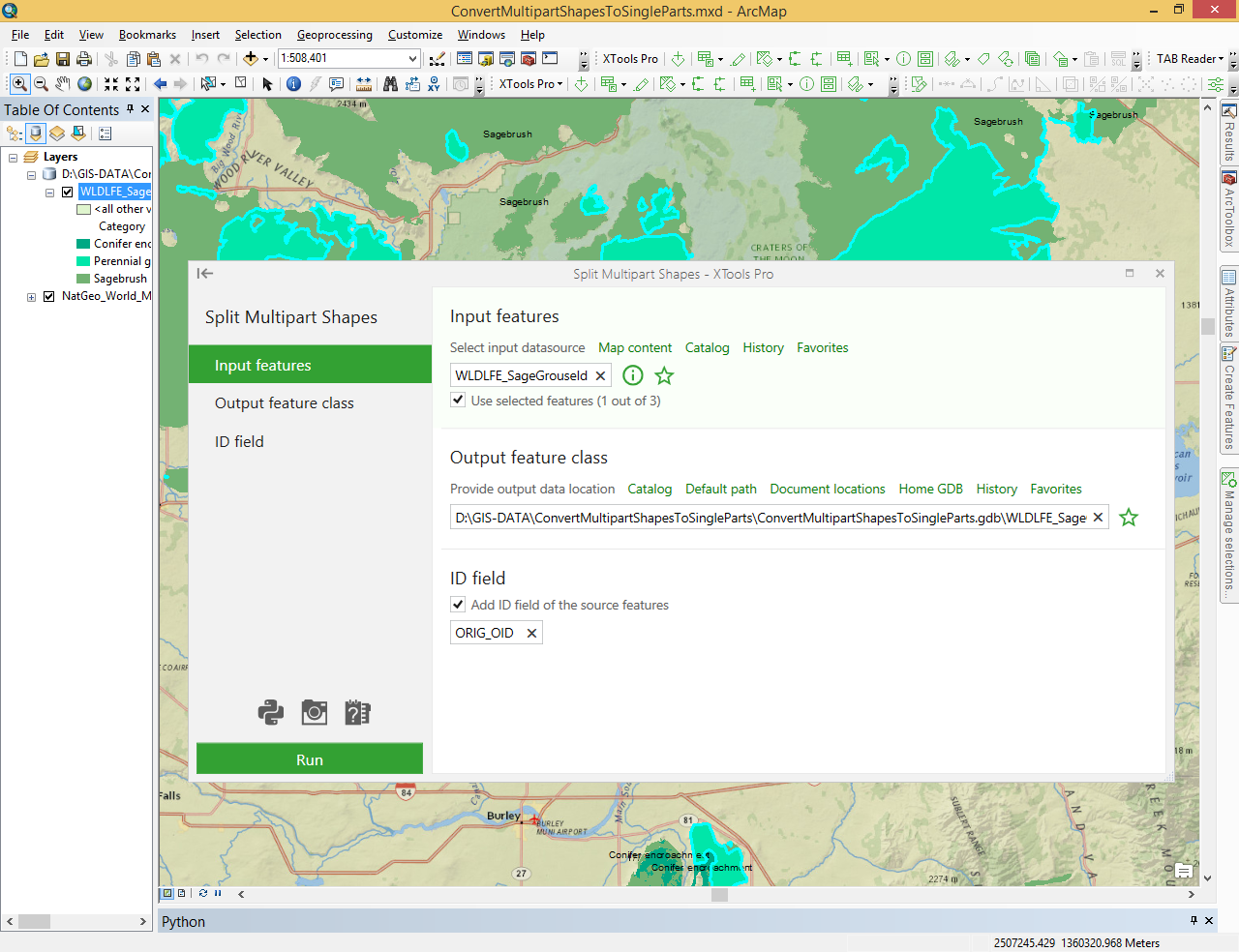 Split Multipart Shapes
